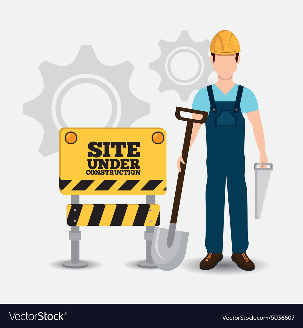 Construction design Royalty Free Vector Image - VectorStock