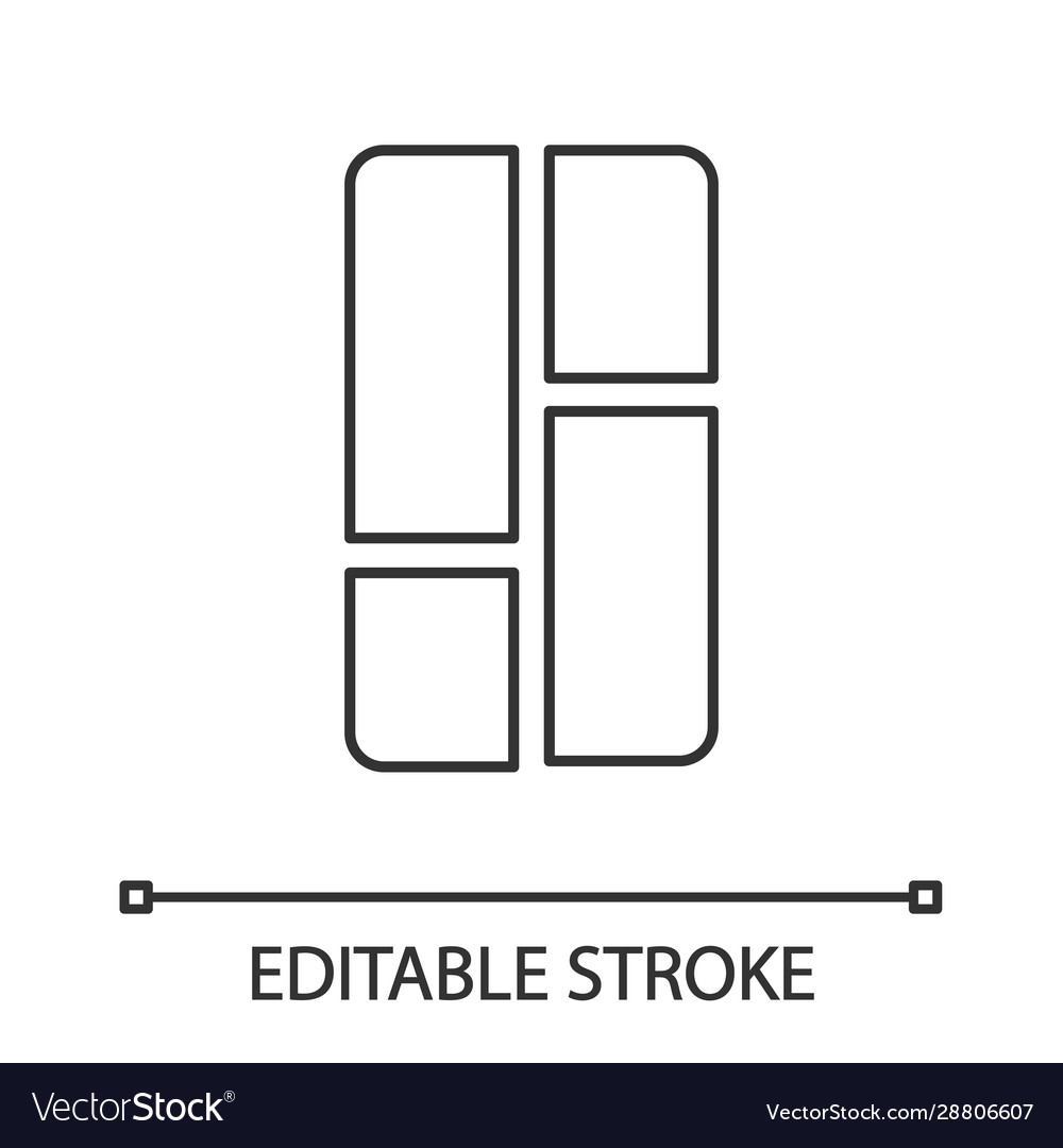 Dashboard Linear Icon Royalty Free Vector Image