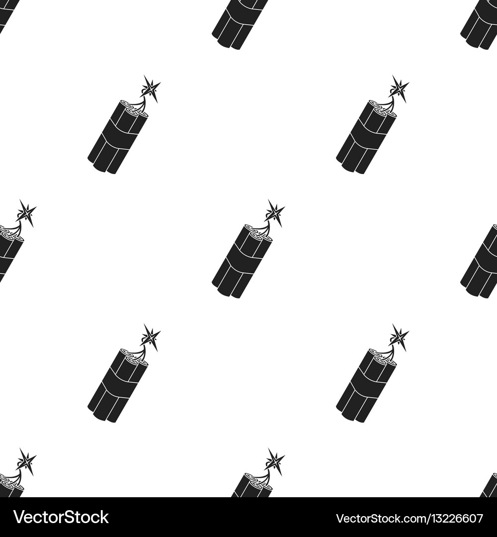 Dynamite icon in black style isolated on white Vector Image