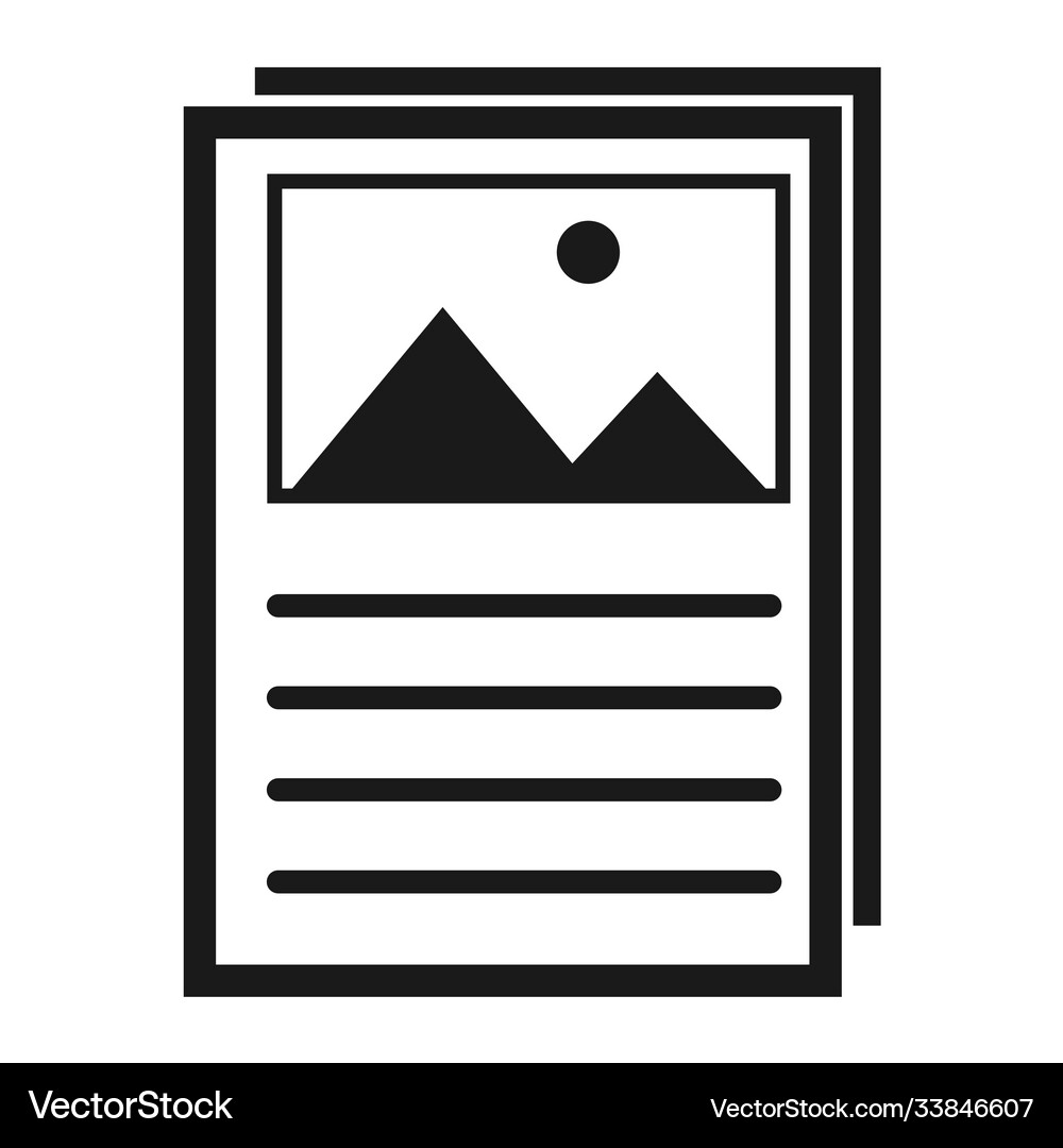 Flyer brochure modern symbol icon isolated Vector Image