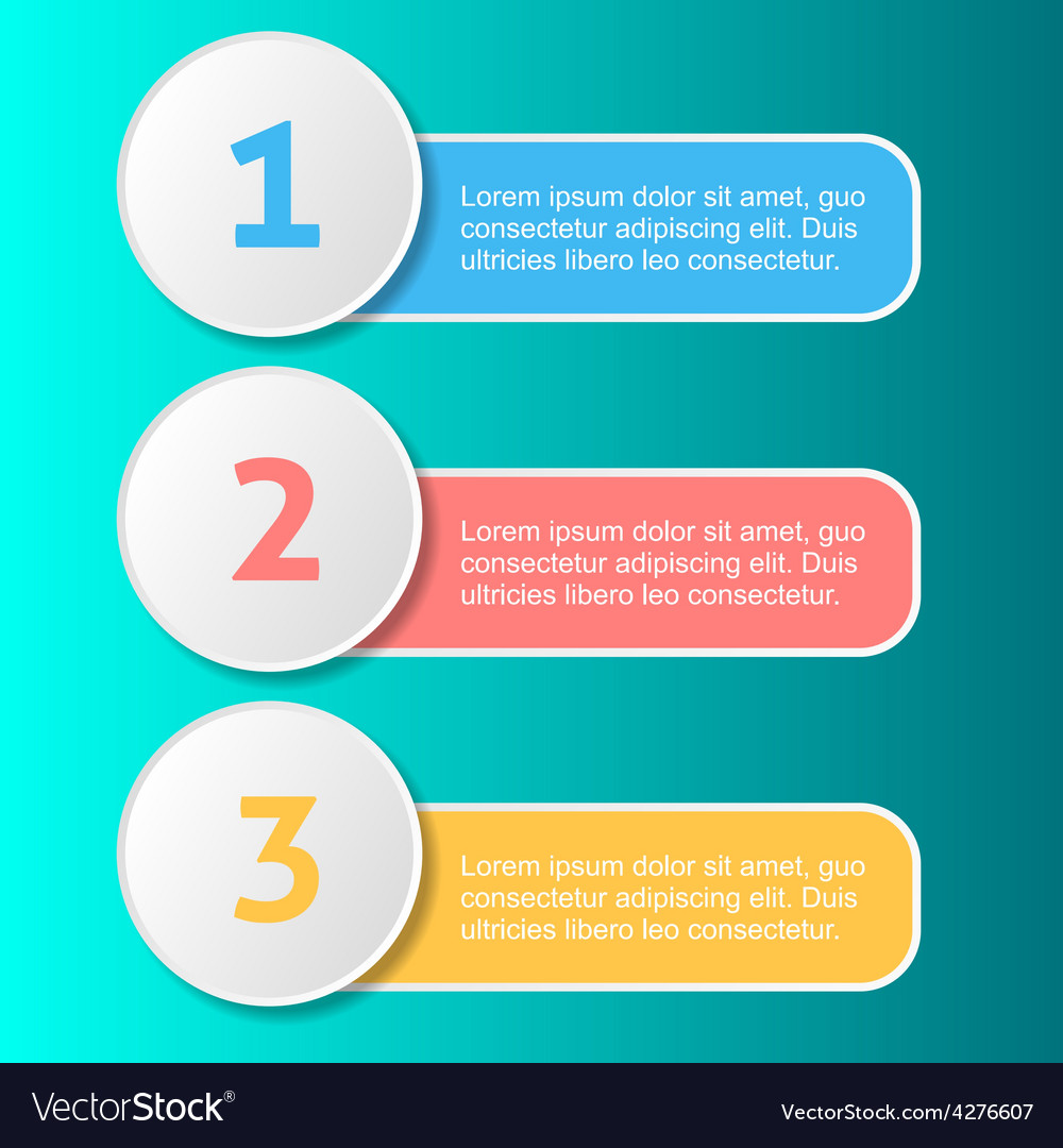 Options progress banners Royalty Free Vector Image