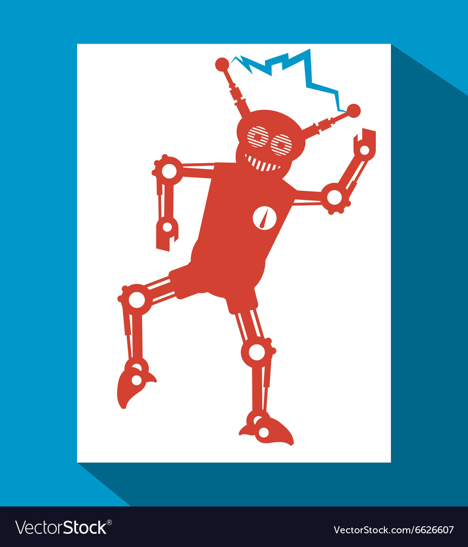 Robot and technology design Royalty Free Vector Image