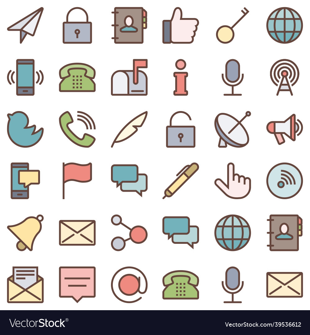 Communication color icon Royalty Free Vector Image Communication color icon Royalty Free Vector Image