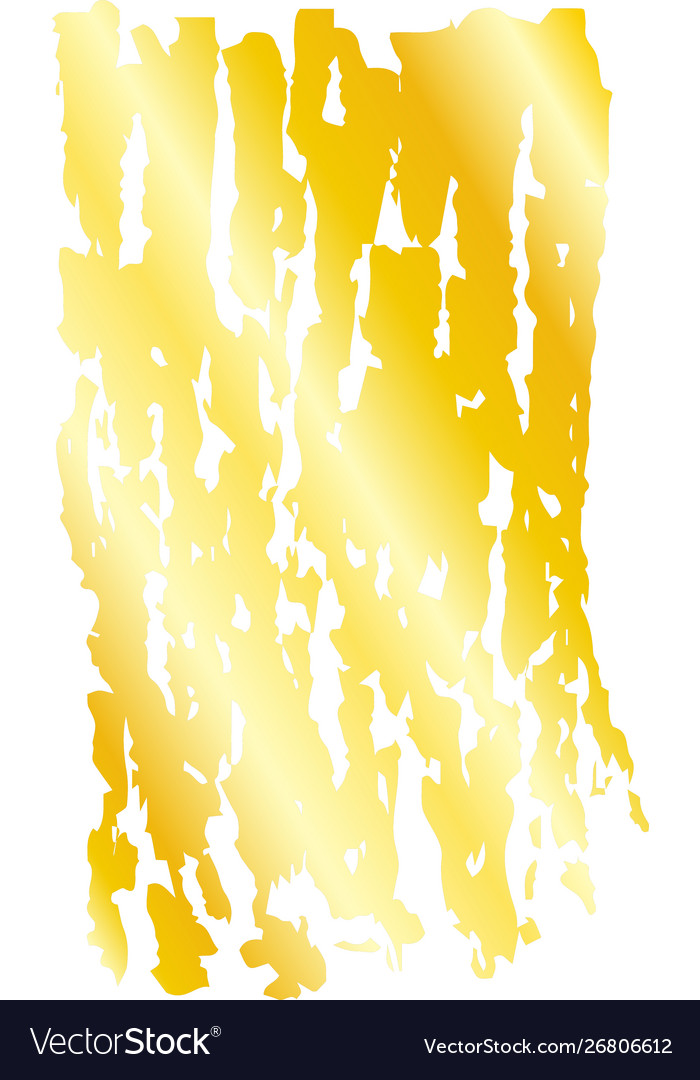 Hand-drawn short gold thick brush vertical line Vector Image Hand-drawn short gold thick brush vertical line Vector Image