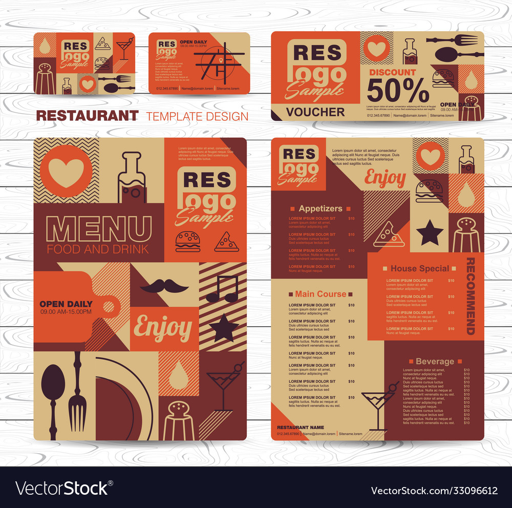 Menu Royalty Free Vector Image - VectorStock