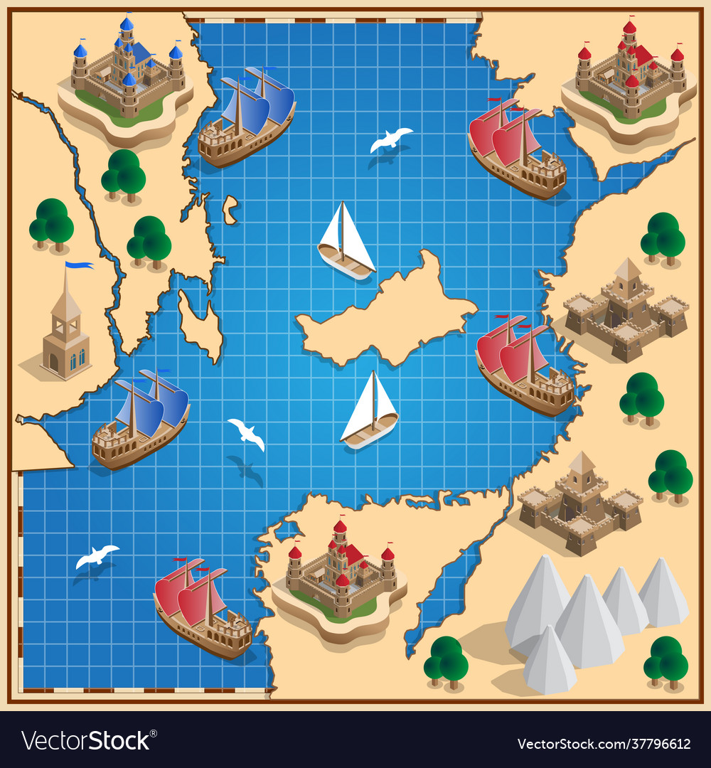 Old map Royalty Free Vector Image - VectorStock