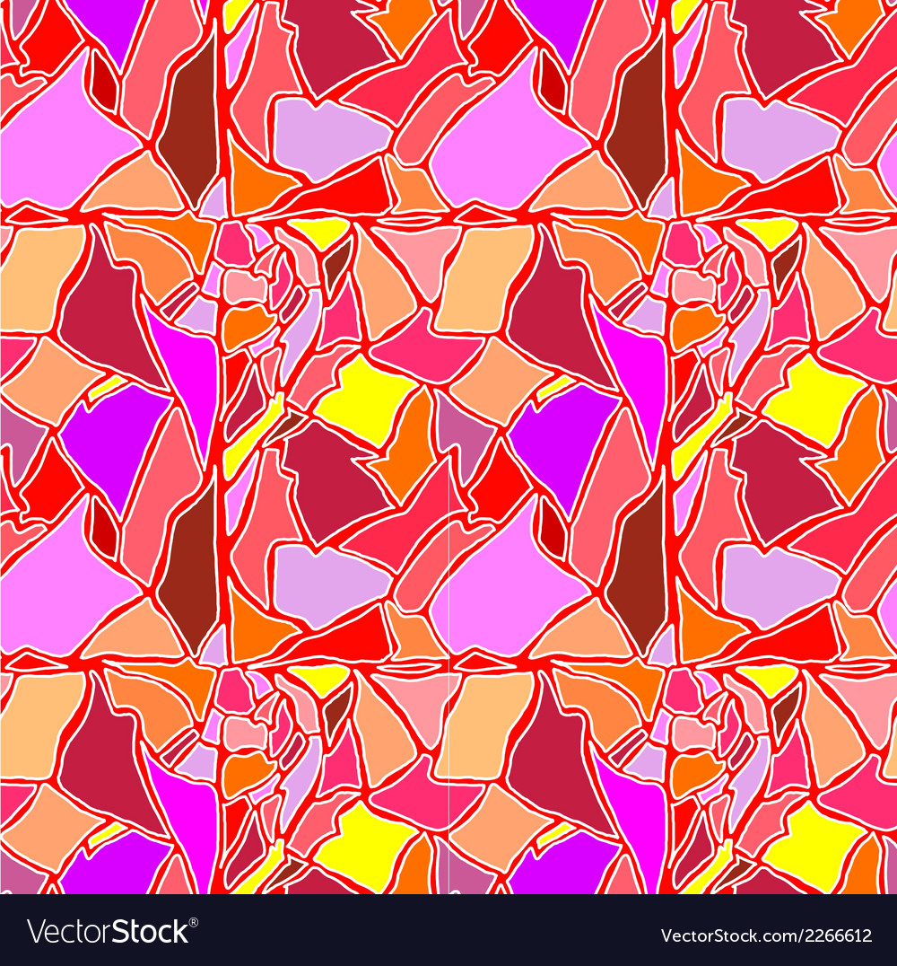 Seamless hand drawn color pattern with eggshell Vector Image