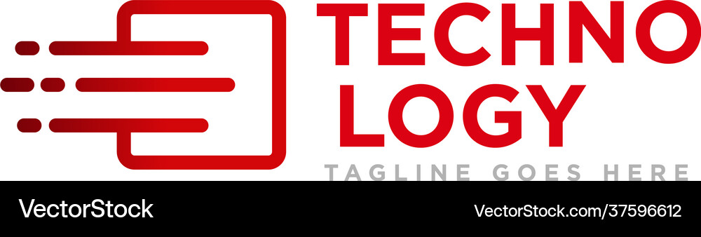 Technology logo icon design Royalty Free Vector Image