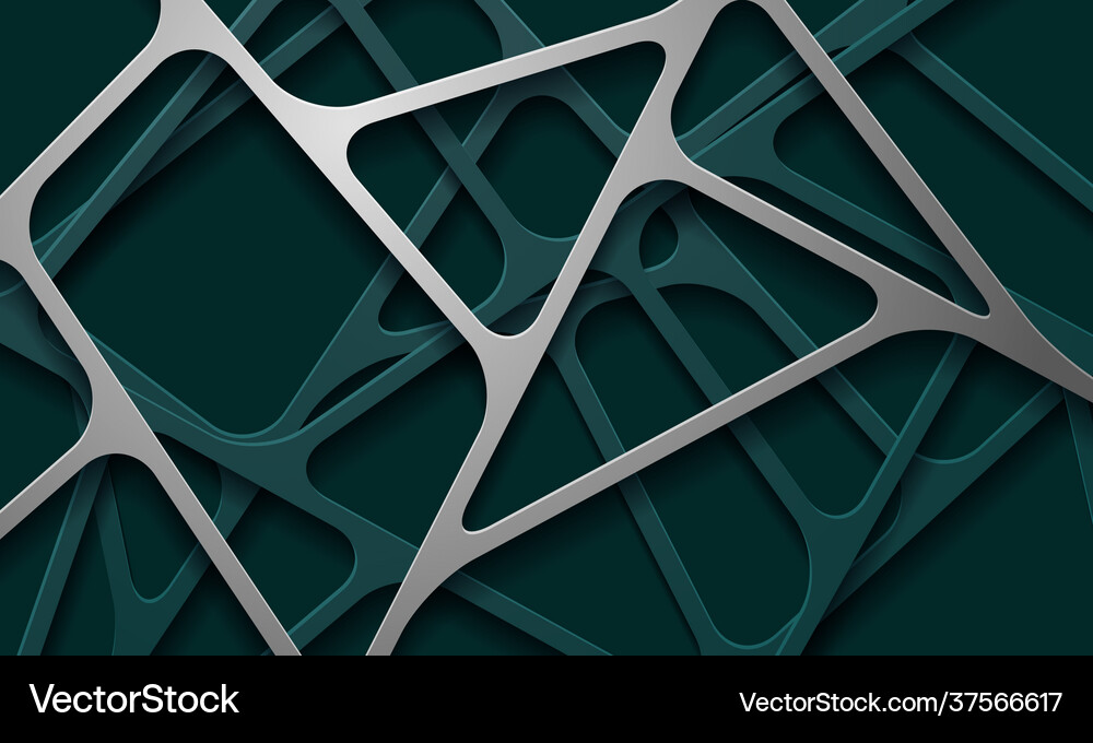 Abstract realistic papercut decoration textured Vector Image