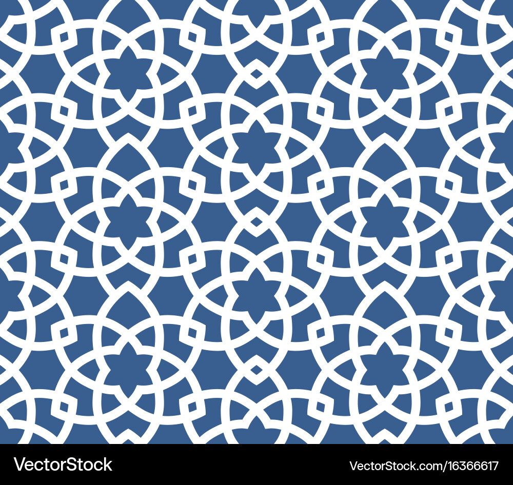 Arabic ornamental background - seamless persian Vector Image