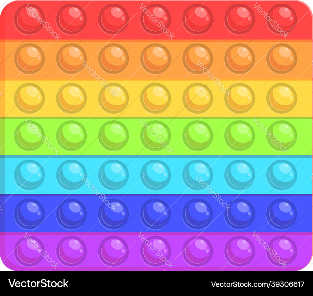 Bubble push toy icon cartoon popit Royalty Free Vector Image