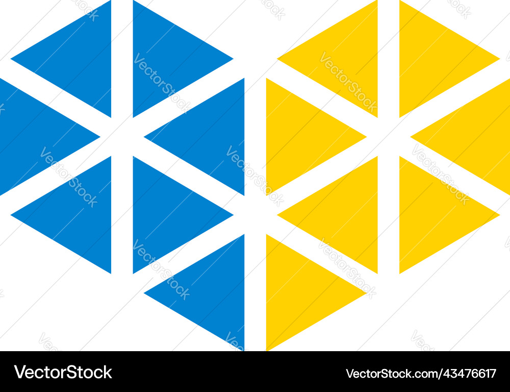 Flag of ukraine Royalty Free Vector Image - VectorStock