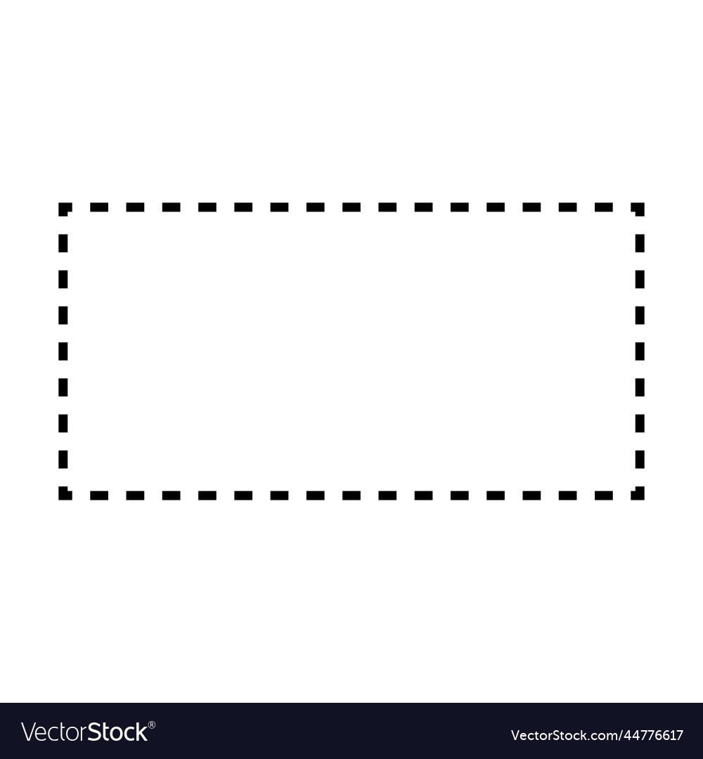 Rectangle shape dotted icon symbol for creative Vector Image