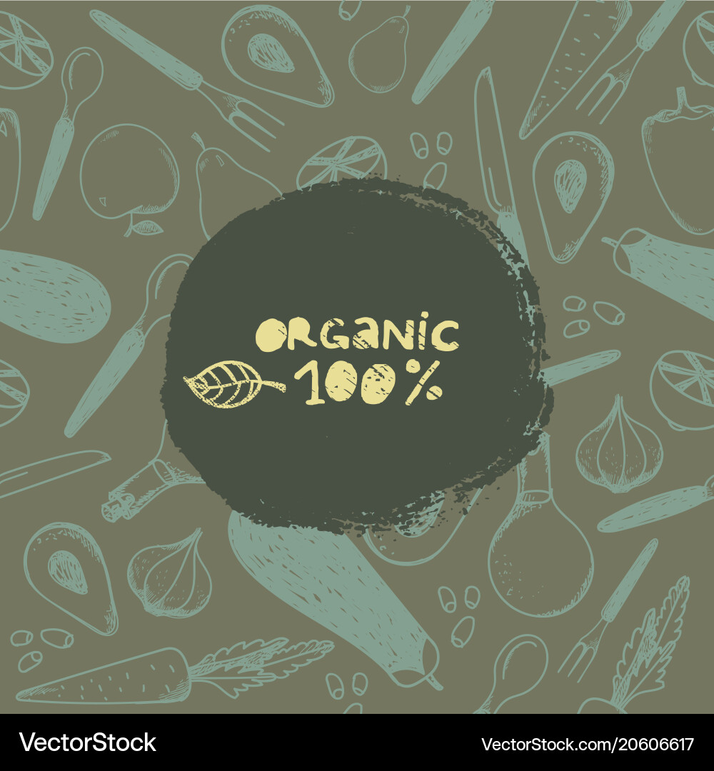 Vintage food hand drawn Royalty Free Vector Image