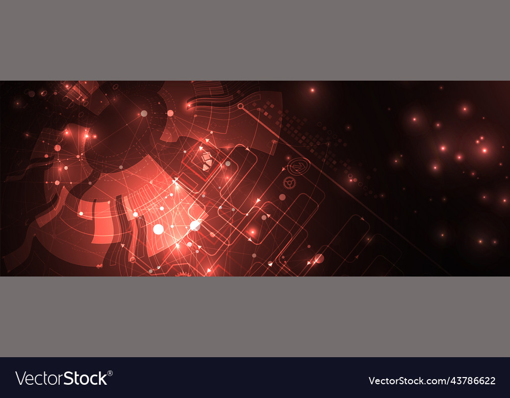 Abstract glowing technology background Royalty Free Vector