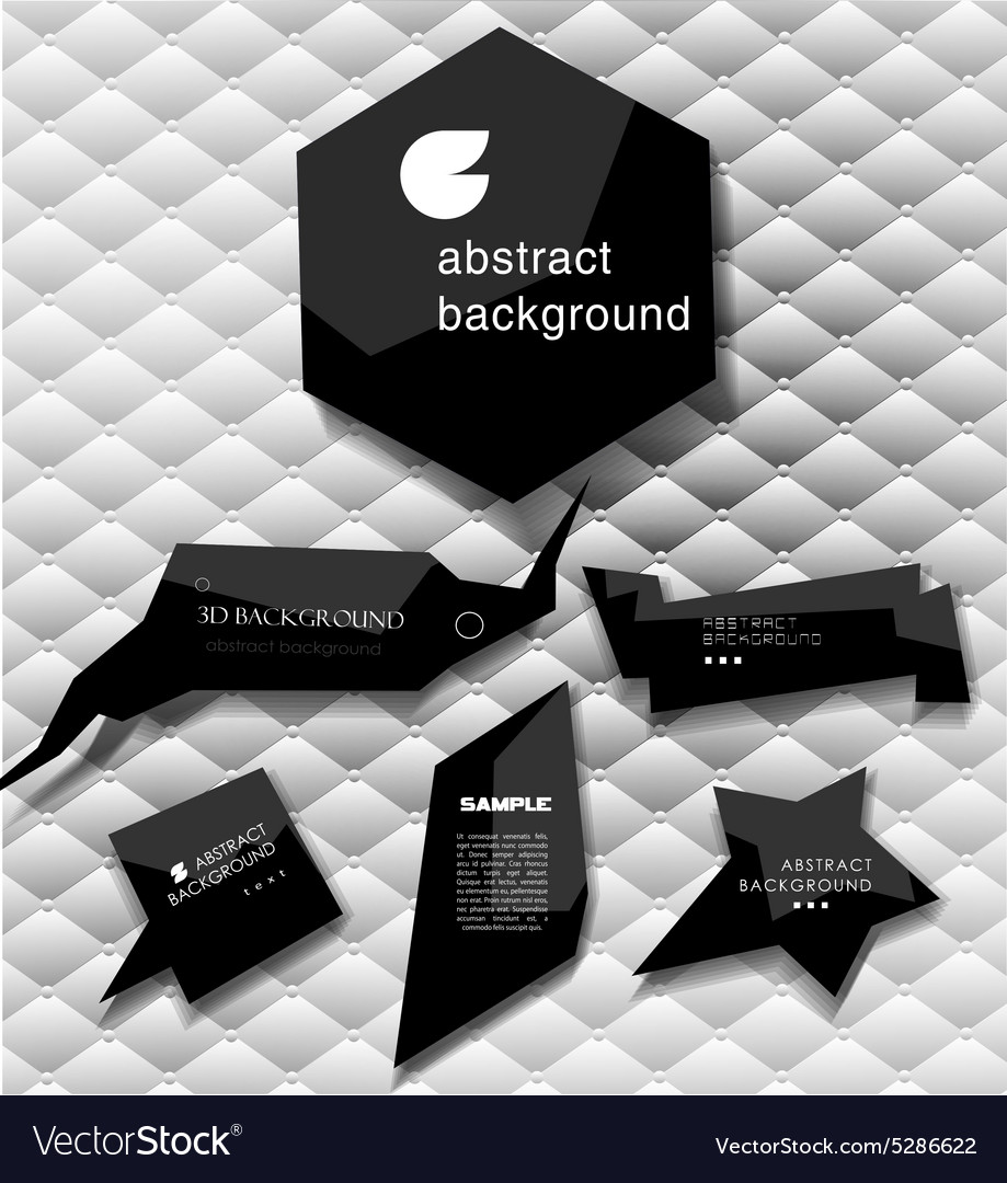 Abstract modern label or bubble with background Vector Image