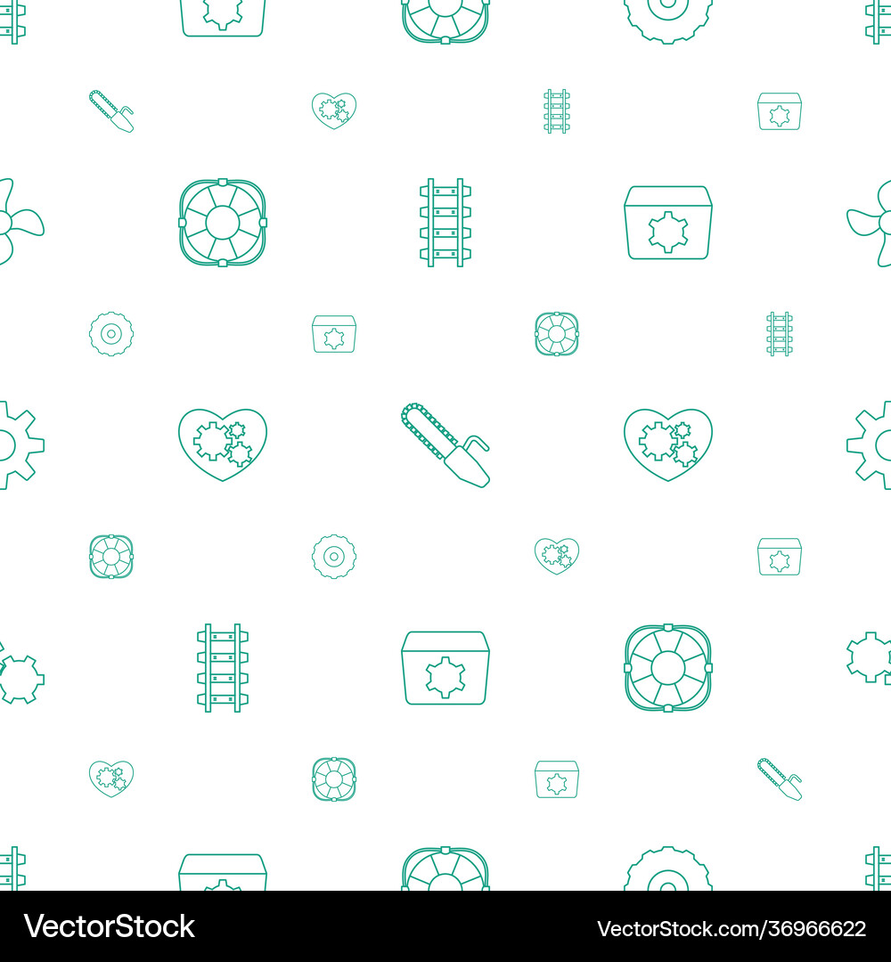 Engine icons pattern seamless white background Vector Image
