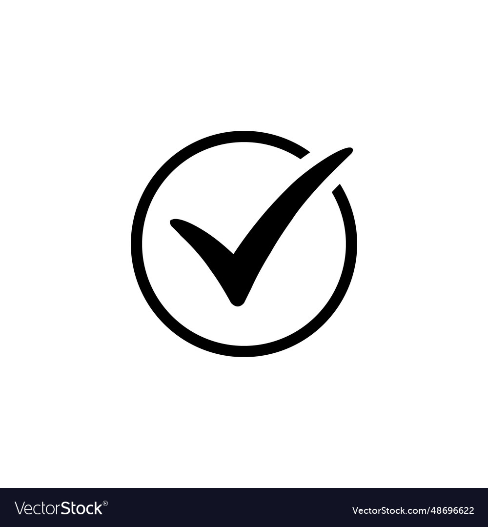 Eps10 of a check mark icon Royalty Free Vector Image