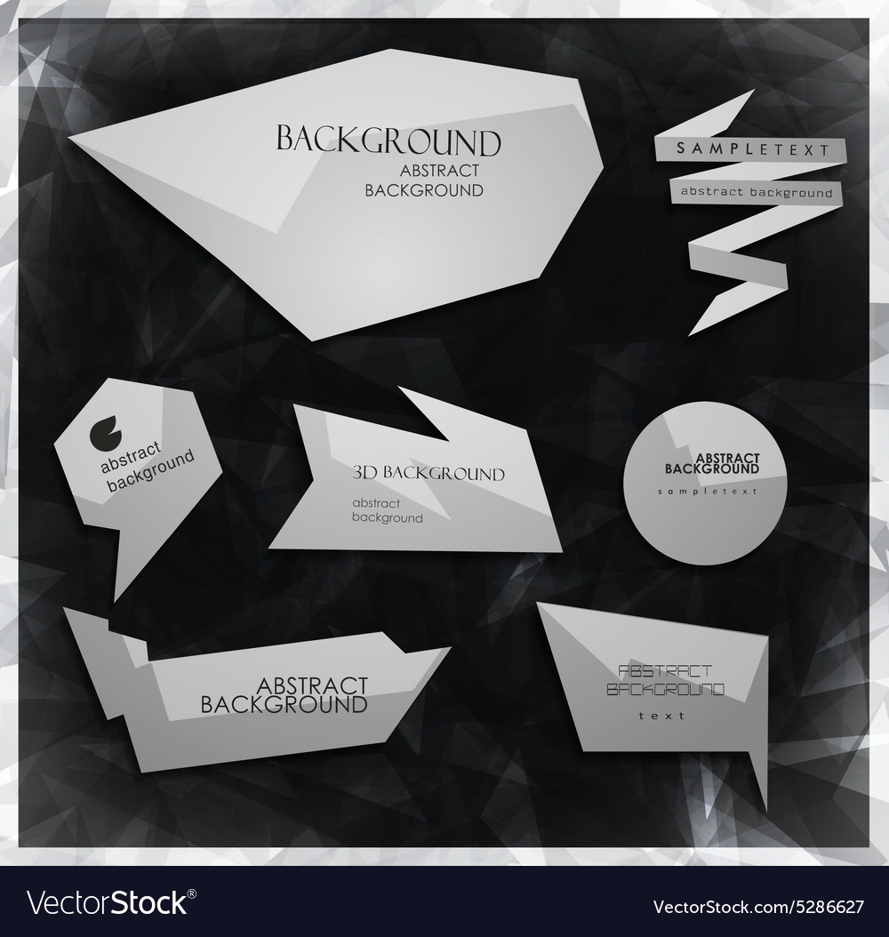 Abstract modern label or bubble with background Vector Image