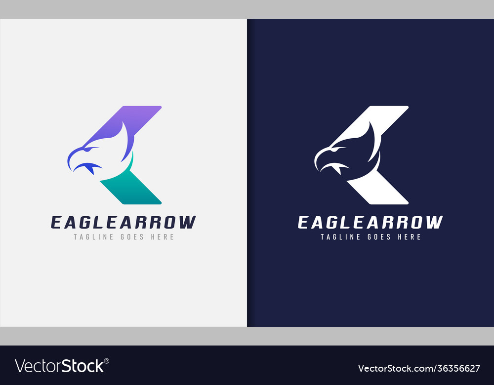 Creative logo based eagle head shape usable Vector Image