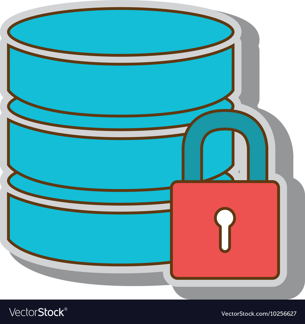 Database hard disk host system Royalty Free Vector Image