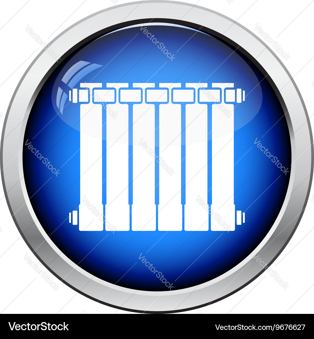 Icon of radiator Royalty Free Vector Image - VectorStock