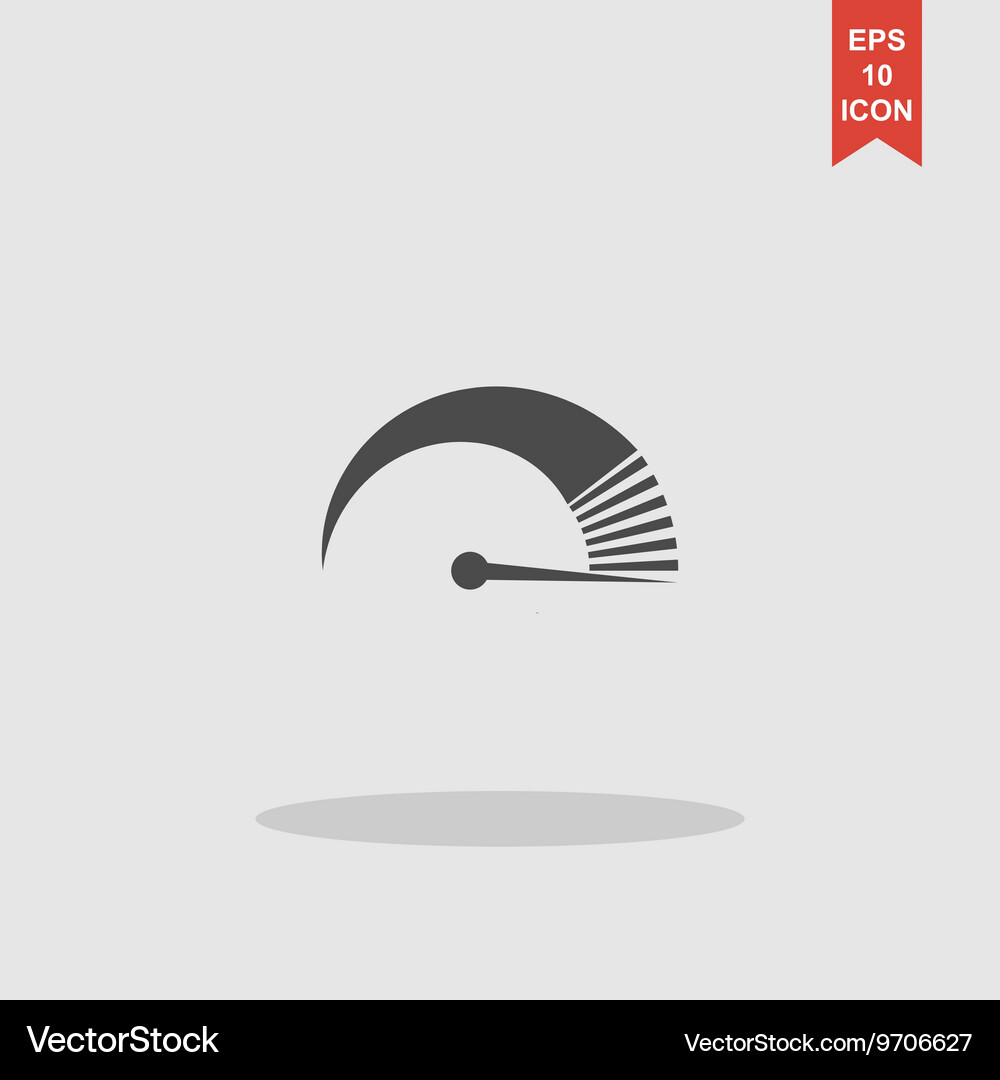Pictograph of speedometer Royalty Free Vector Image