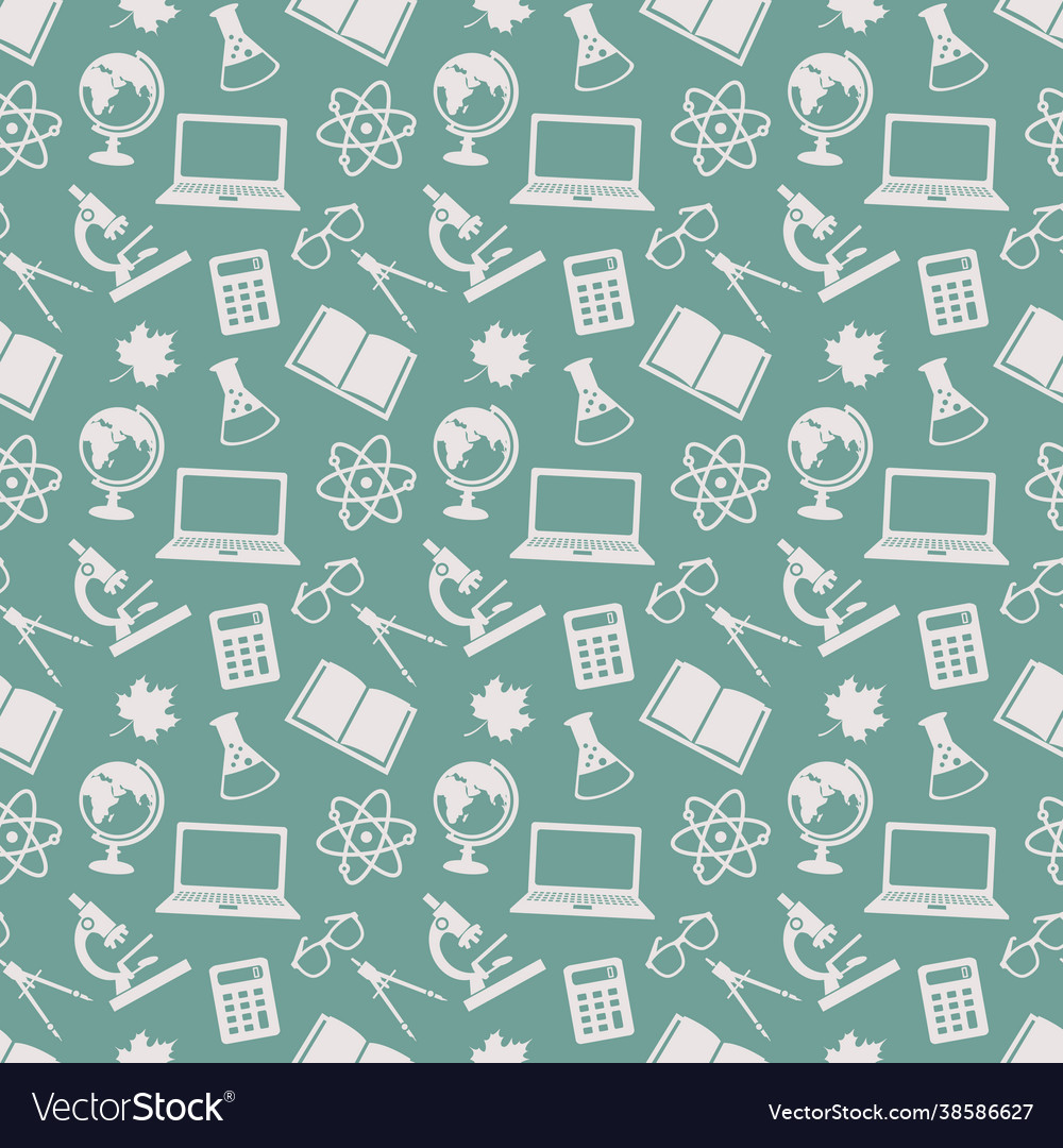 School seamless patterns background Royalty Free Vector