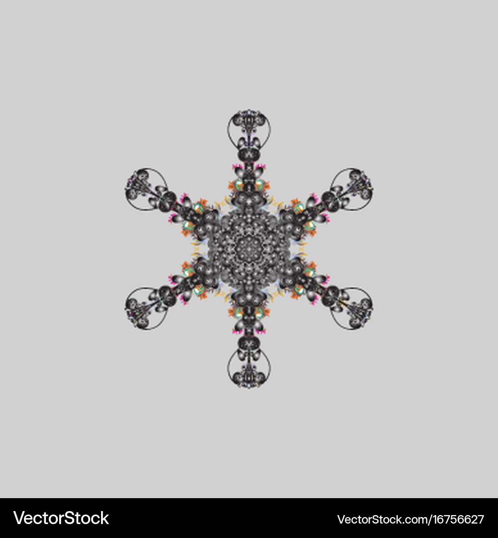 Snowflake background christmas abstract colorful Vector Image