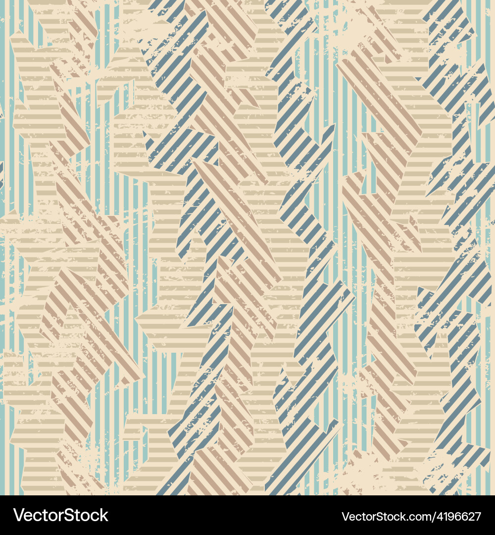 Vintage fabric seamless patten with grunge effect Vector Image