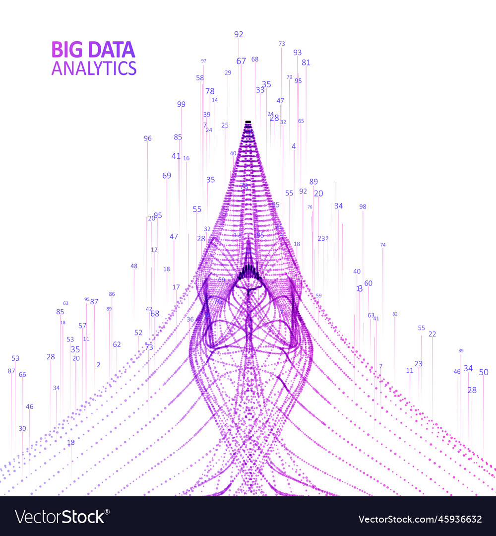 Abstract infographics visualization Royalty Free Vector