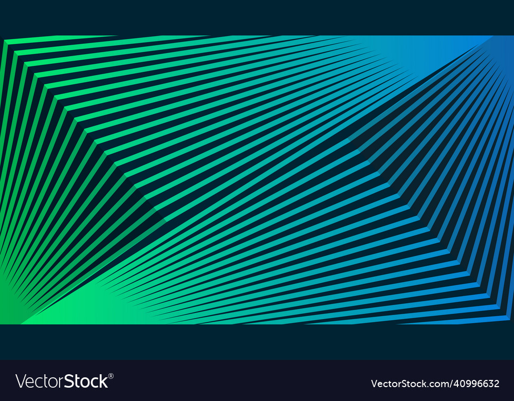 Blue gradient lineart background pattern Vector Image