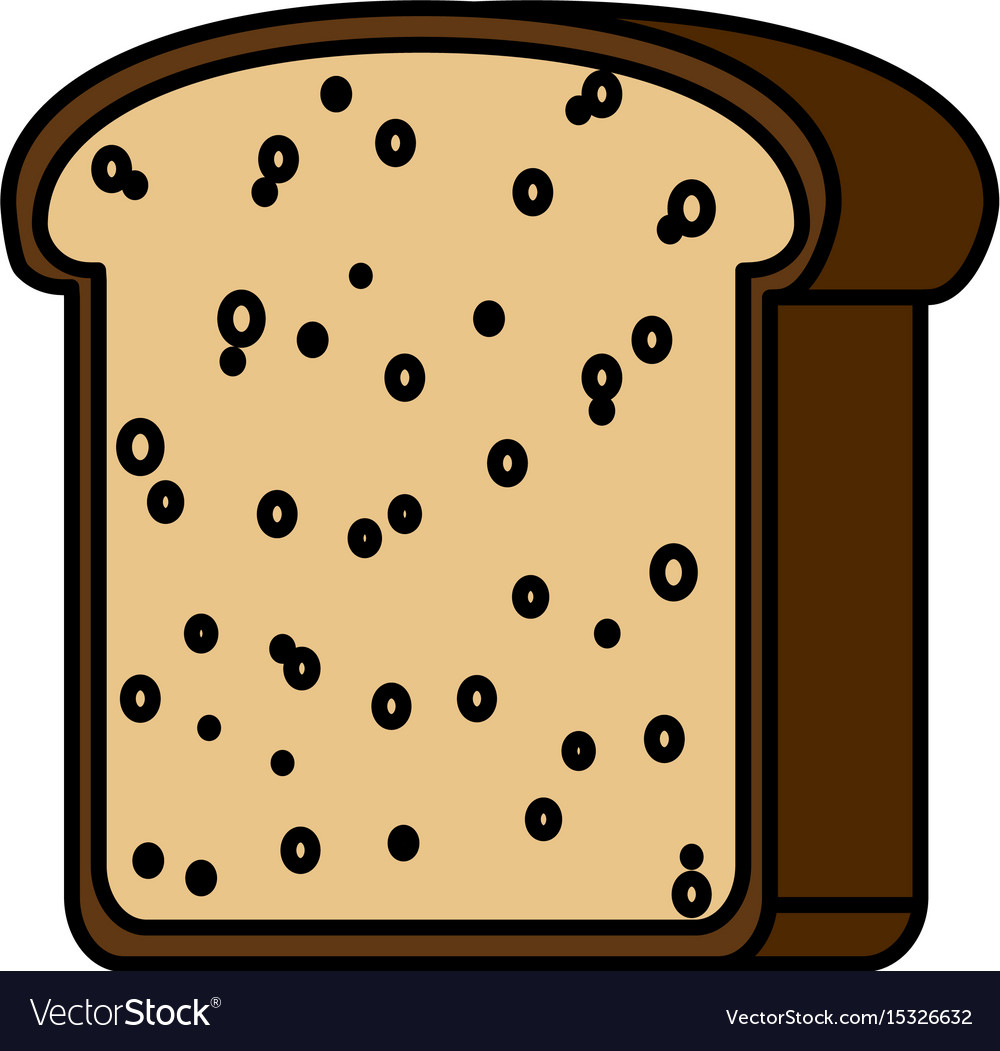 Bread slice icon Royalty Free Vector Image - VectorStock