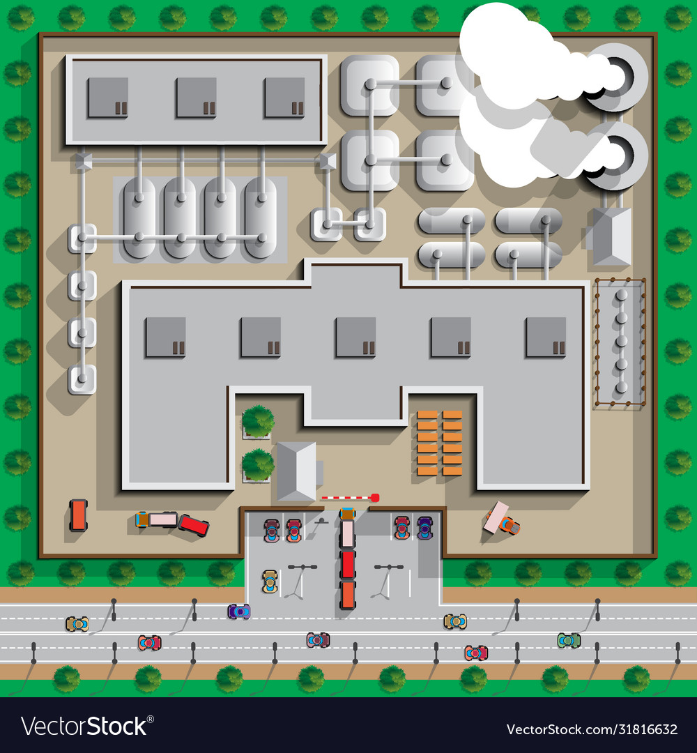 Industrial enterprise Royalty Free Vector Image