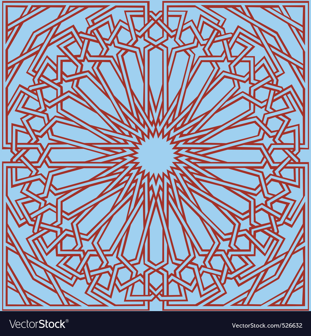Islamic interlace pattern Royalty Free Vector Image