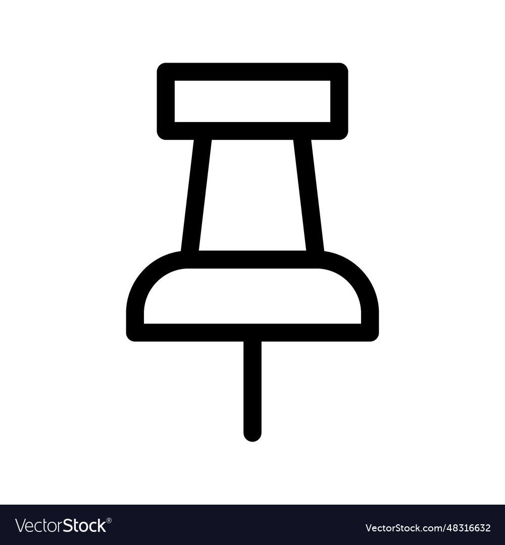 Pushpin icon Royalty Free Vector Image - VectorStock