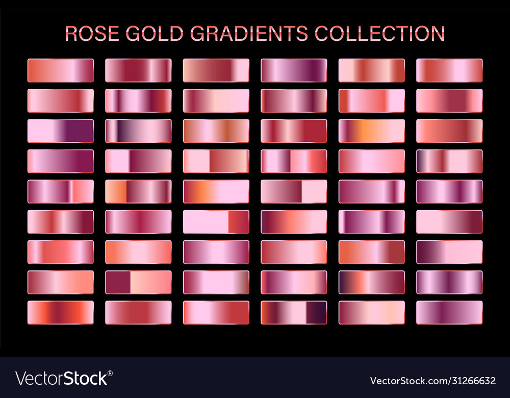 Rose gold glossy gradient metal foil texture Vector Image Rose gold glossy gradient metal foil texture Vector Image