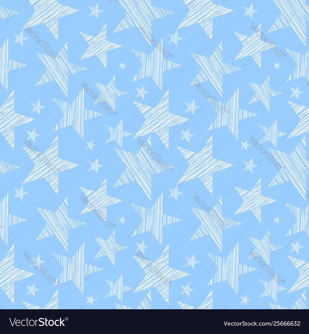Seamless stars pattern Royalty Free Vector Image