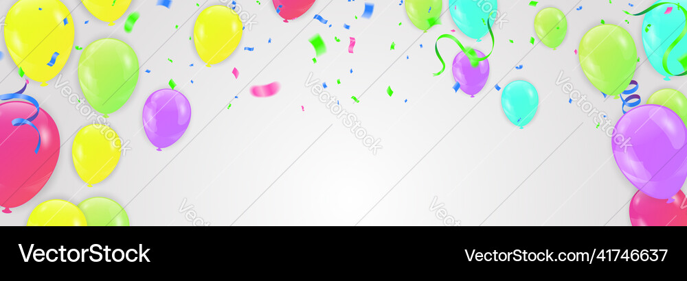 A colorful party background holiday decorations Vector Image