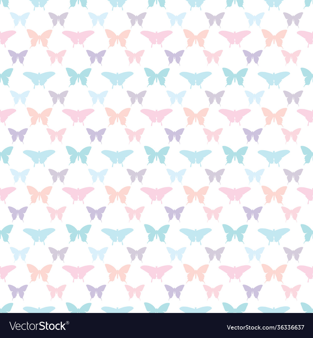 Butterfly seamless repeat pattern design Vector Image