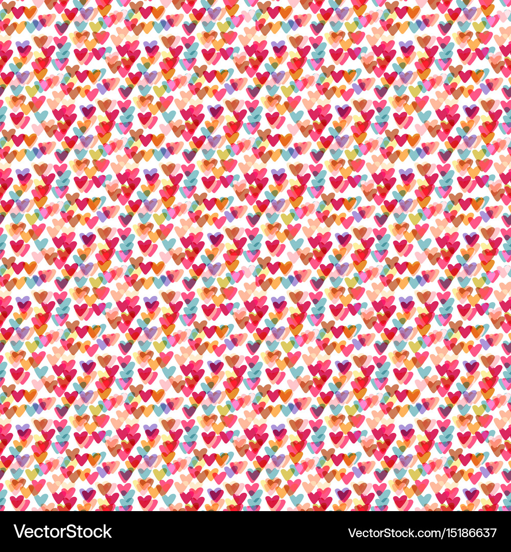 Cute hearts seamless pattern fashion Royalty Free Vector