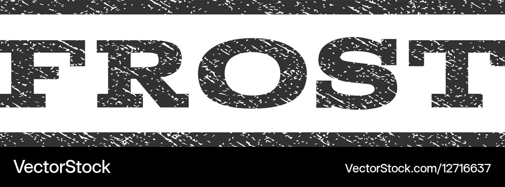 Frost watermark stamp Royalty Free Vector Image