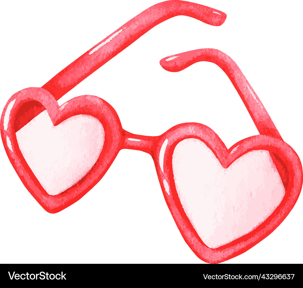 Heart-Shaped Sunglasses Royalty Free Vector Image