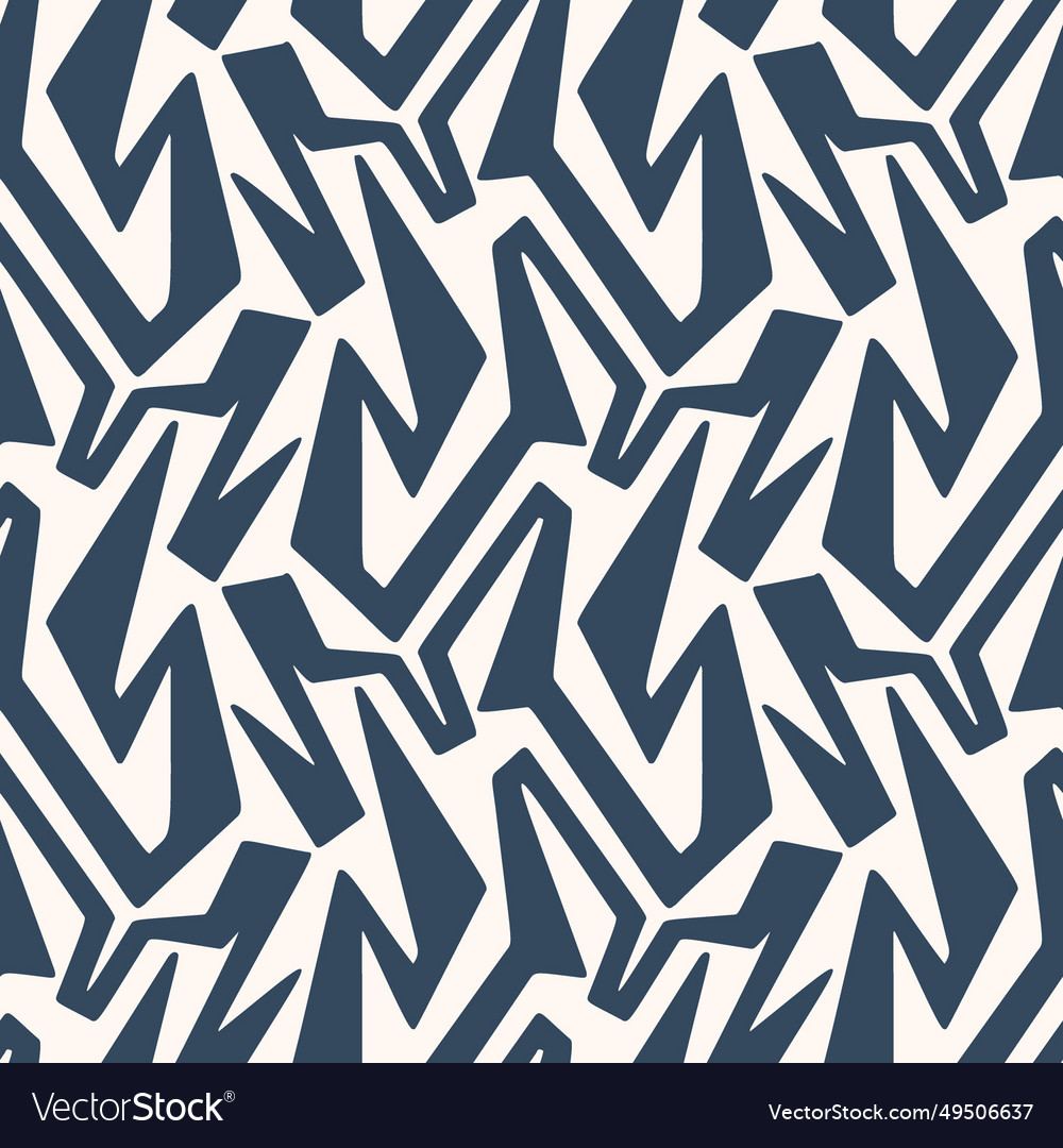 Seamless pattern with a simple abstract drawing Vector Image