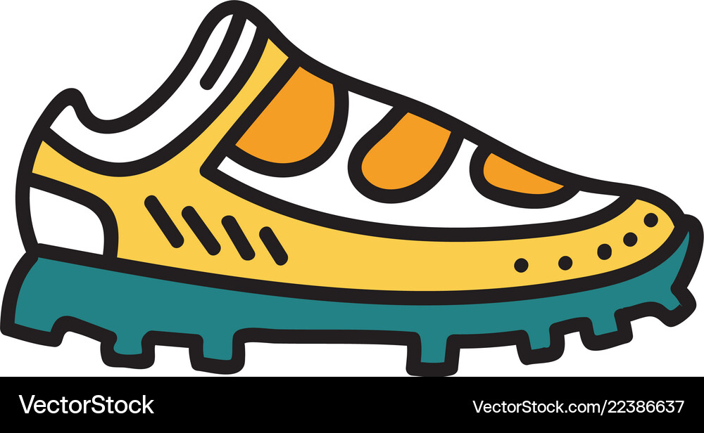 Spike Running Shoe Royalty Free Vector Image Vectorstock