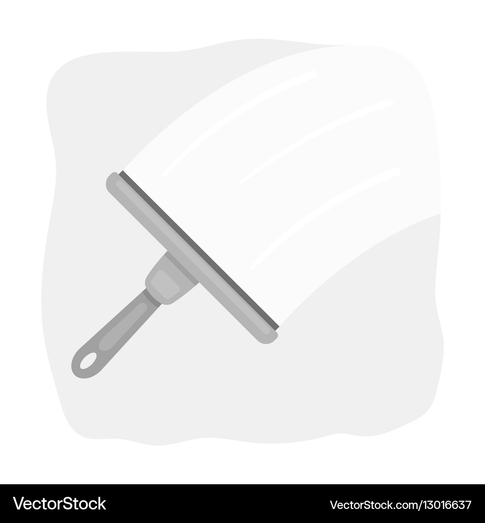 Squeegee icon in monochrome style isolated Vector Image