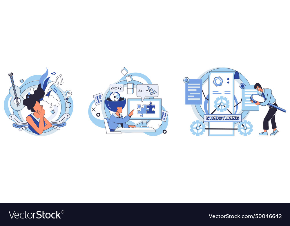 Process optimization successful businesses Vector Image