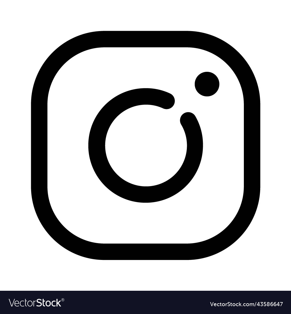 Camera icon for social media photo sharing app Vector Image Camera icon for social media photo sharing app Vector Image