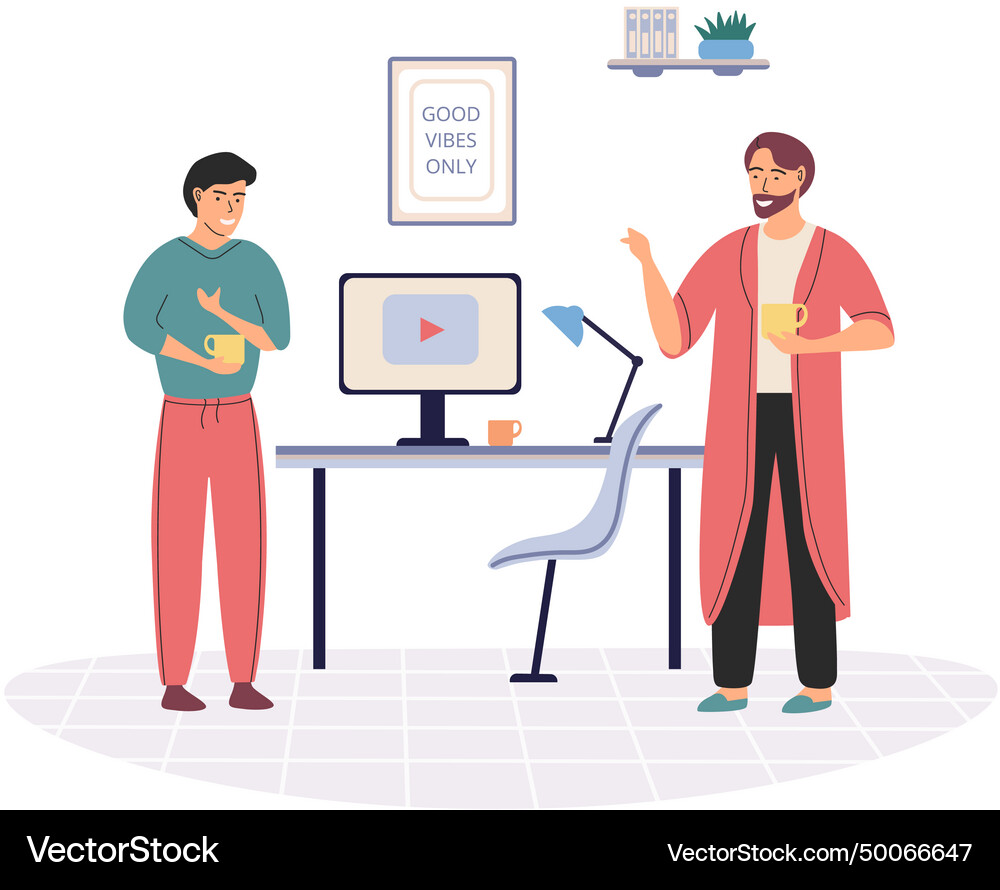 Colleagues the success organization depends Vector Image