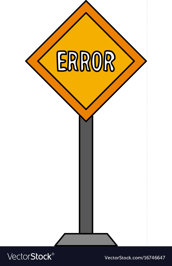 Error sign icon image Royalty Free Vector Image